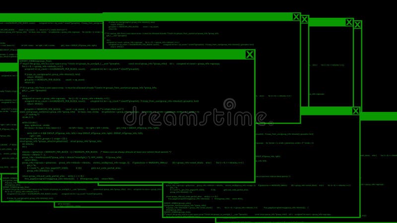 Hacked Computer Code Animation Stock Footage - Video of digital ...