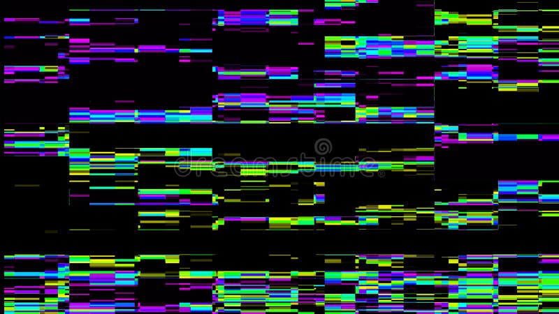 Hacked Computer Screen with Glitch Effect. Error Templates with ...