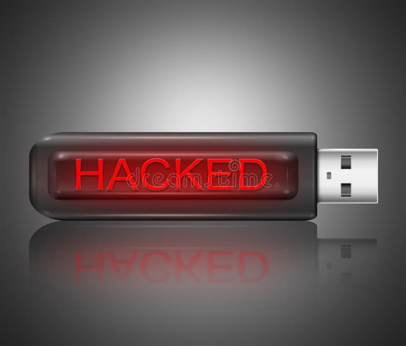 Hacked concept. stock illustration. Illustration of memory - 34917298