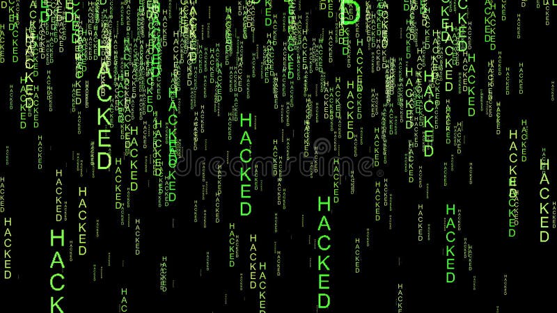 Hacked Data Code on the Web Stock Illustration - Illustration of attack ...