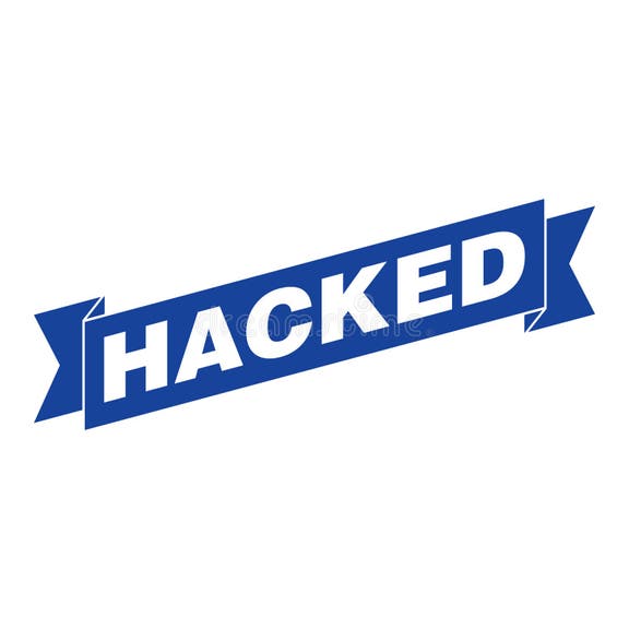 Hacked Letter Rubber Stamp Vector Design Template Stock Vector ...