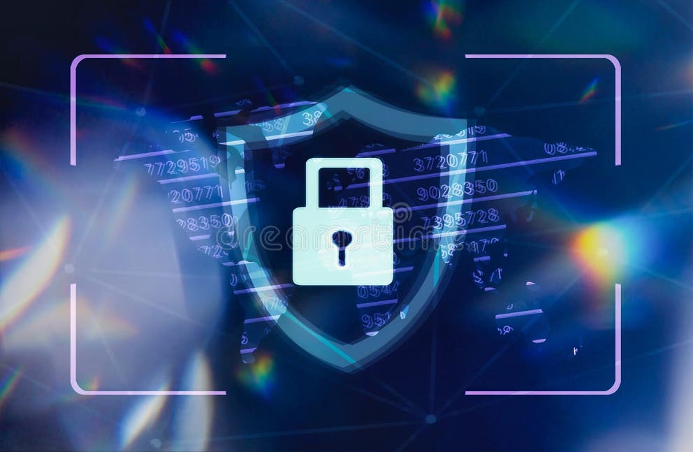 Hacked and locked computer stock image. Image of hacked - 302740611