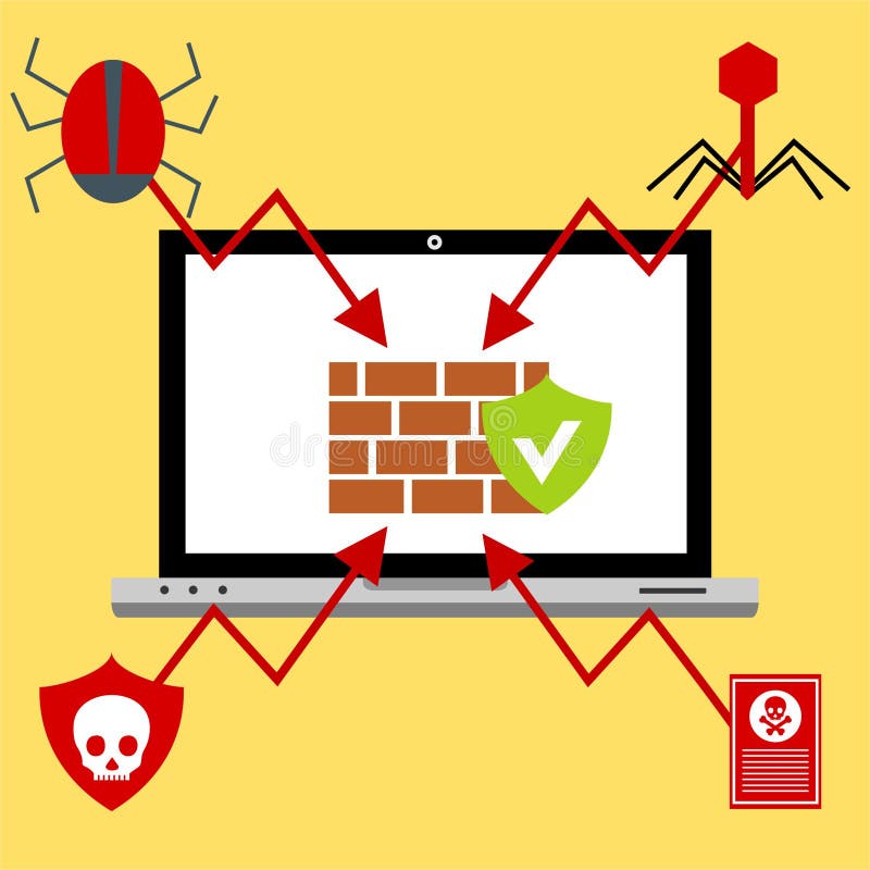 Alert Notification on Laptop Computer Vector, Malware Concept, Spam ... Alert Notification on Laptop Computer Vector, Malware Concept, Spam ...