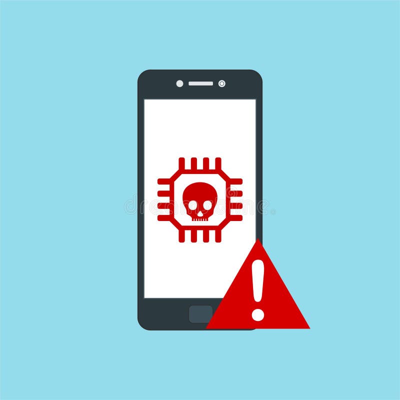 Alert Notification On Smartphone Vector Malware Concept Spam Data Fraud Internet Error Stock 1473