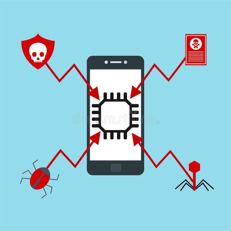 Alert Notification on Smartphone Vector, Malware Concept, Spam Data, Fraud Internet Error Stock ...