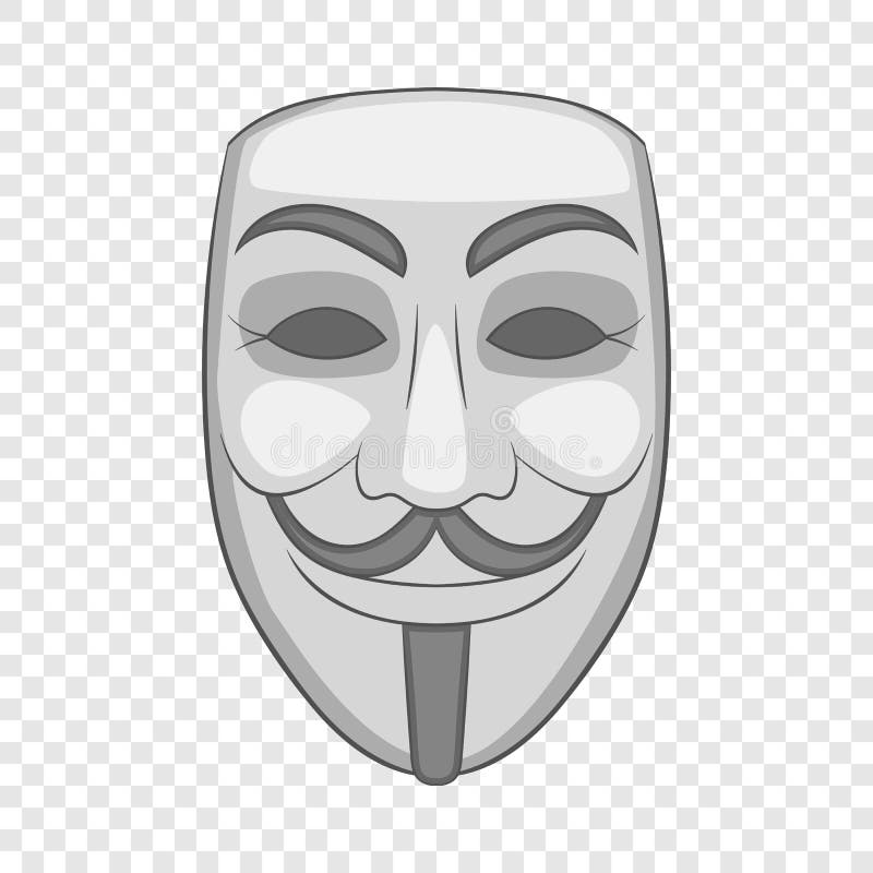 Anonymous Mask Icon in Pixel Art Style Editorial Photography ...