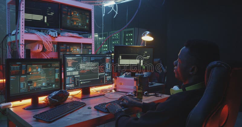 Hacker Asking Help from Friend Stock Photo - Image of caucasian ...