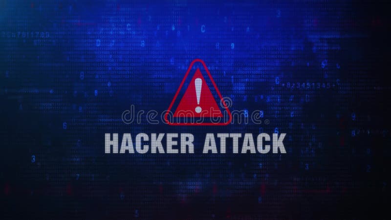 Digital Hacker Program Coding Cyber Screen Futuristic Hacking Codes Loop Background Stock