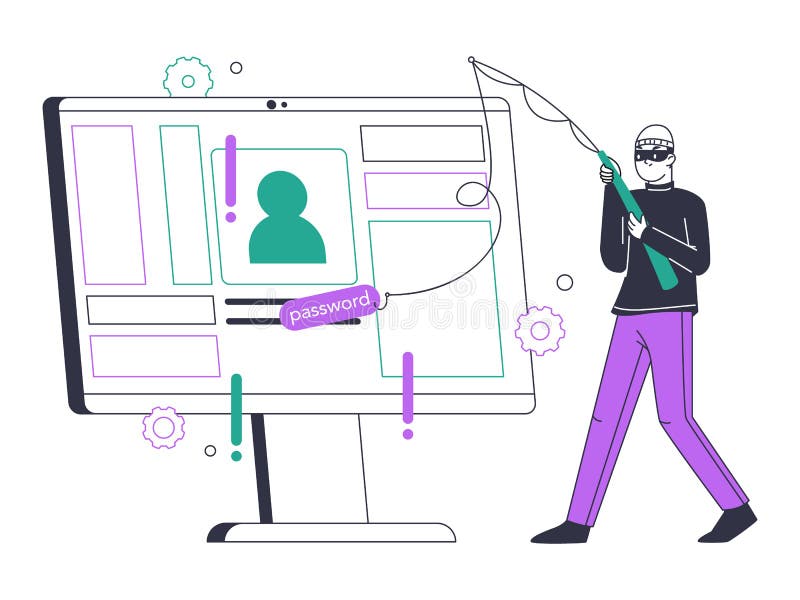 Internet Scam Cyber Crime, Hackers and Cyber Thieves. Cyber Criminals ...