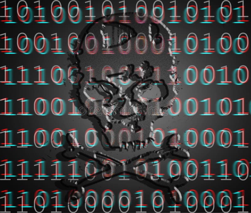 Hacker attack concept stock illustration. Illustration of hightech ...