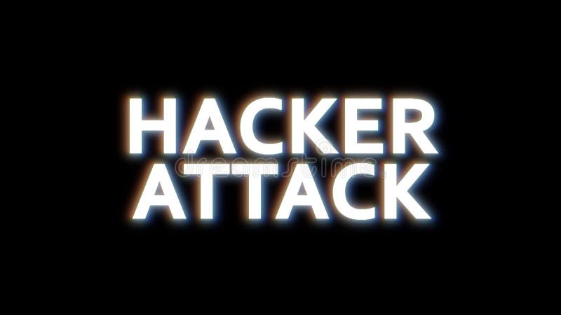 Hacker Attack Glitch Banner. Hacker Attack with Glitch Effect Stock ...