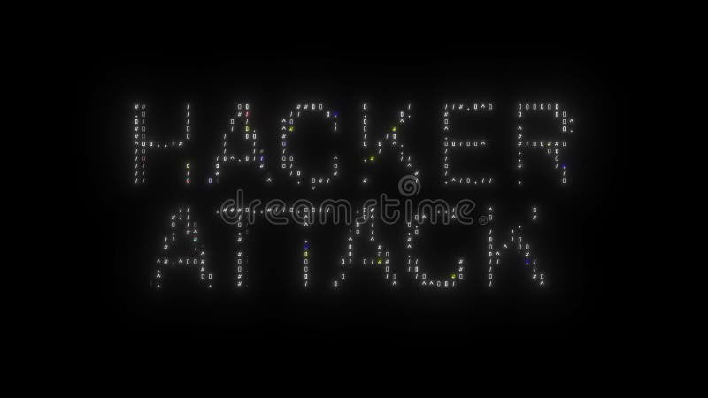 HACKER ATTACK Glitch Notification, Stock Video - Video of loop, attack ...