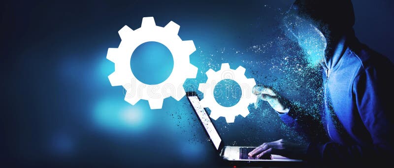 Hacker Attack. Hack Cyber Attack Settings Stock Photo - Image of access ...