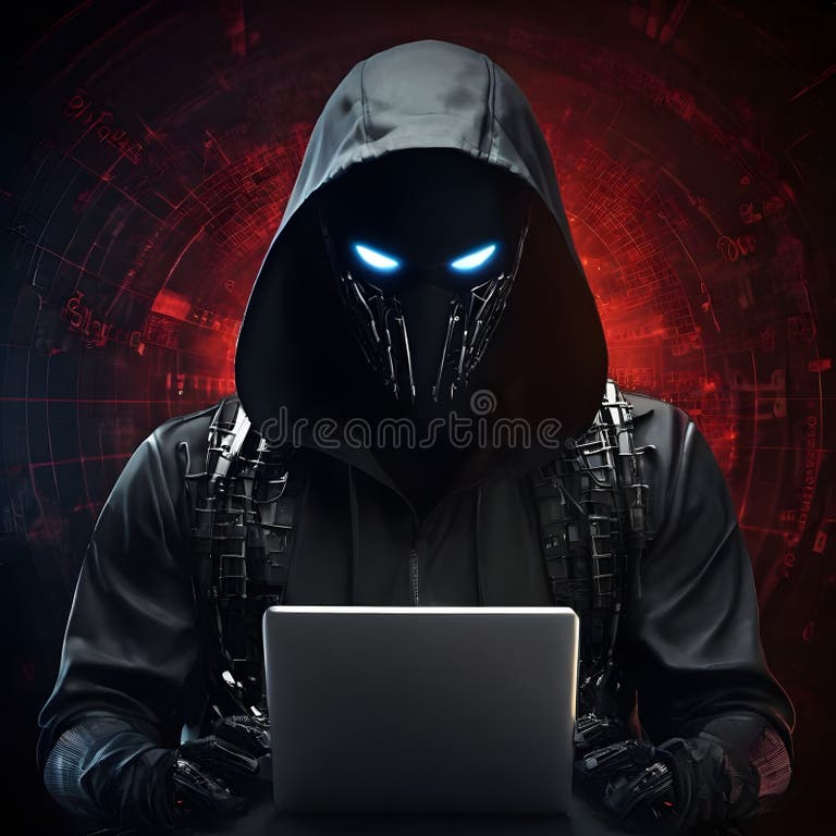 Hacker attack stock illustration. Illustration of comics - 303553388