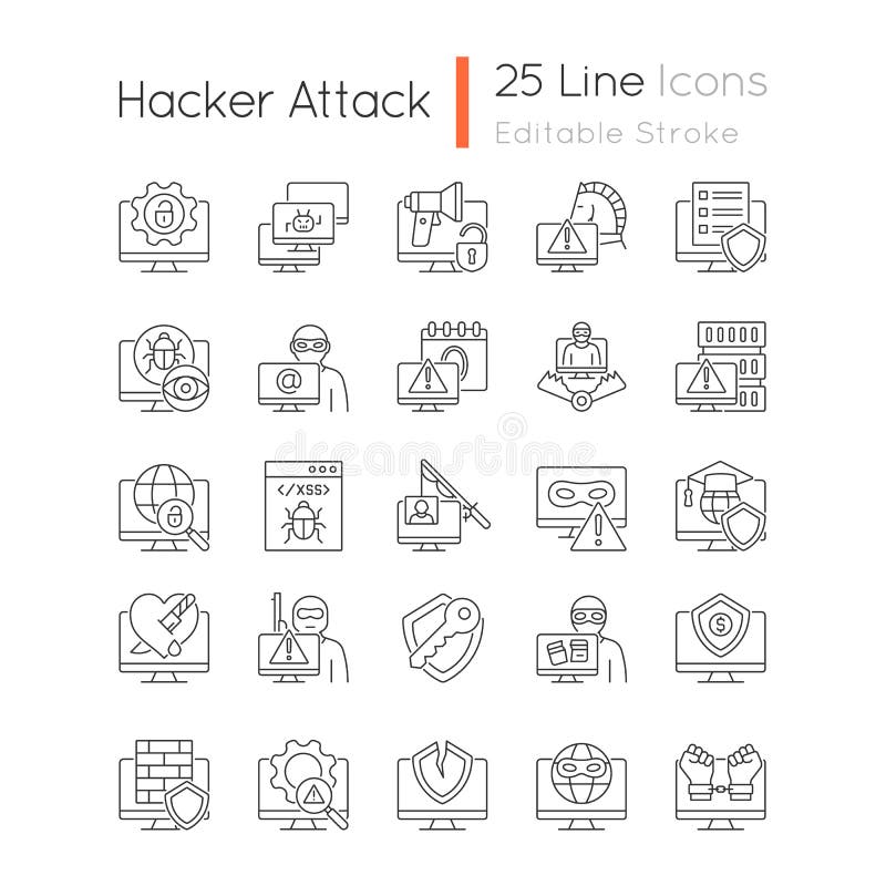 Hacker Attack Icon Set Stock Illustrations – 1,599 Hacker Attack Icon Set Stock Illustrations ...