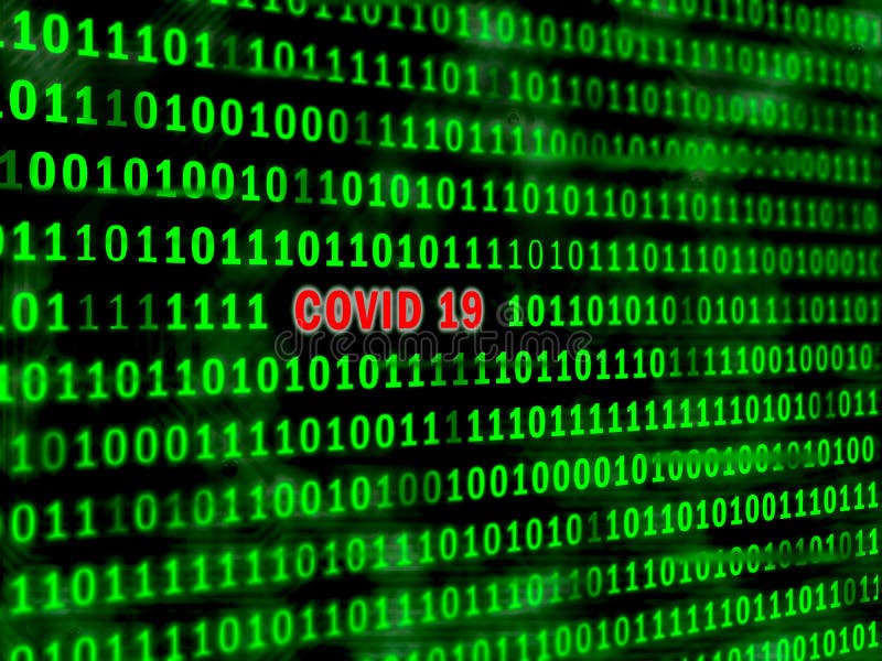 Hacker Attack, Malware. Covid Virus Stock Illustration - Illustration ...