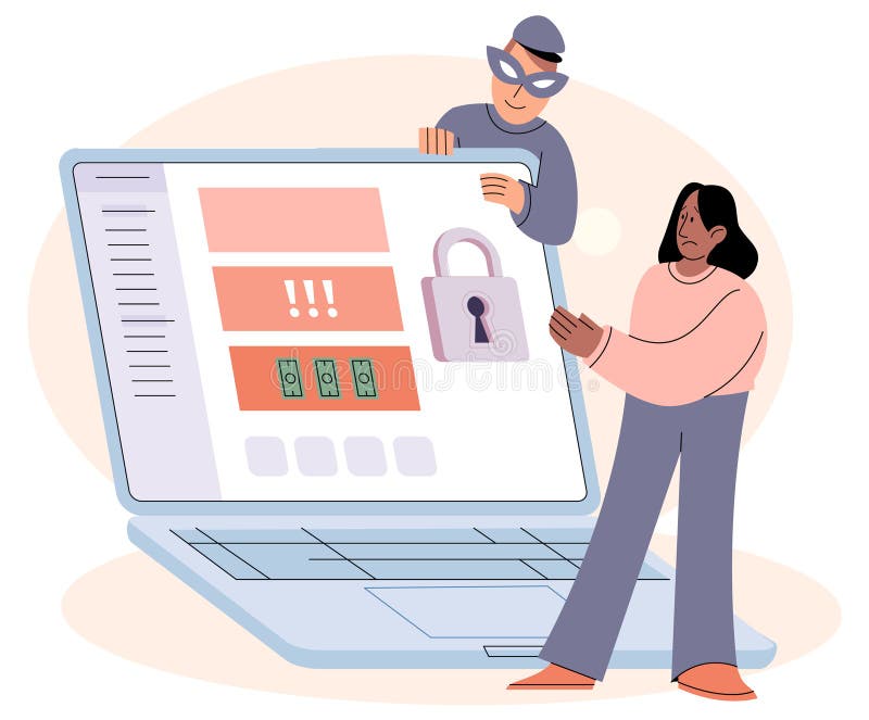 Hacker Attack Protection, Internet Security Concept. Secure Data ...