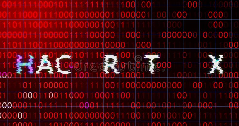 Hacker Attack System Hacked Computer Glitch Virus Inter System Hacking Concept. Stock ...