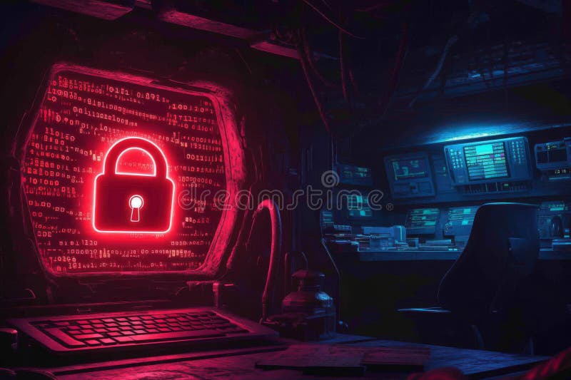 Hacker Attack. System Security Breached, Internet Cyber Attack Warning ...