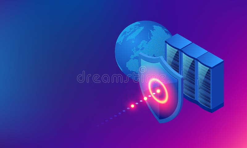 Hacker Attacking Server Or Database Network Security Database Secure