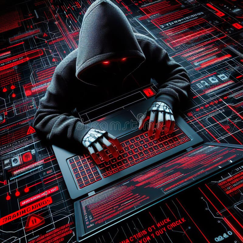 Hacker Attacking an it-system Stock Photo - Image of espionage ...