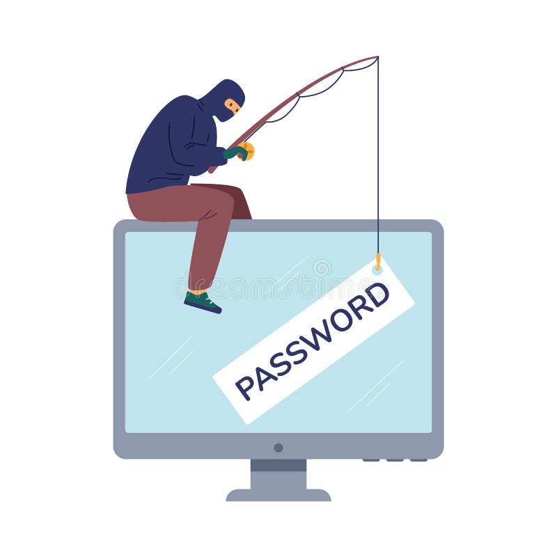 Hacker Attacks Computer Security System, Flat Vector Illustration Isolated. Stock Vector ...