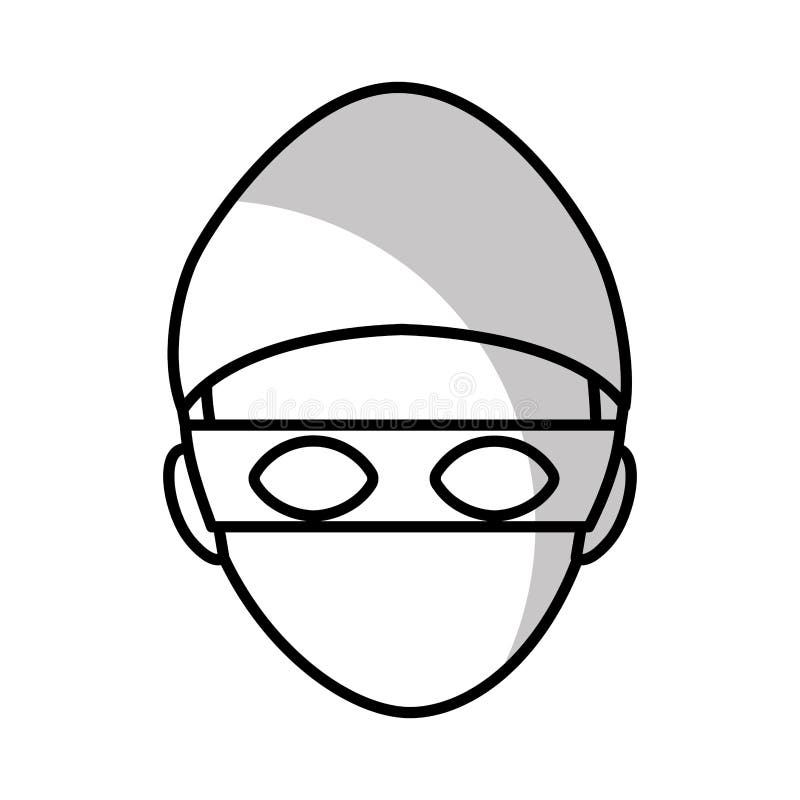 Hacker Avatar Character Isolated Icon Stock Illustration - Illustration ...