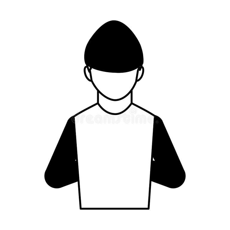 Hacker Avatar Character Isolated Icon Stock Illustration - Illustration ...