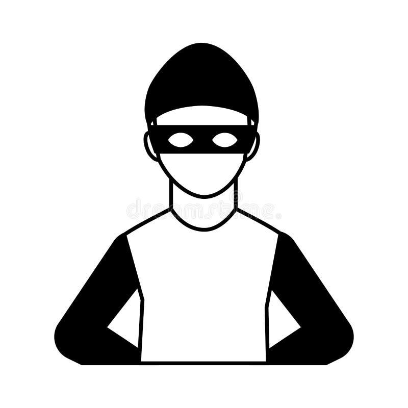 Hacker Avatar Character Isolated Icon Stock Illustration - Illustration ...
