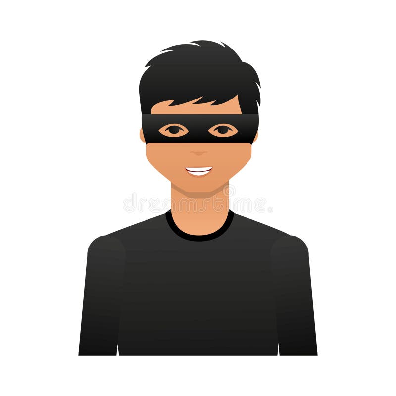 Hacker Avatar Character Isolated Icon Stock Illustration - Illustration ...
