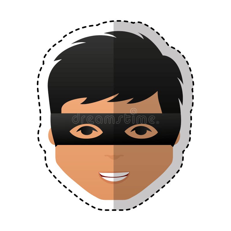 Hacker Avatar Character Isolated Icon Stock Illustration - Illustration ...