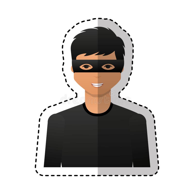 Hacker Avatar Character Isolated Icon Stock Illustration - Illustration ...