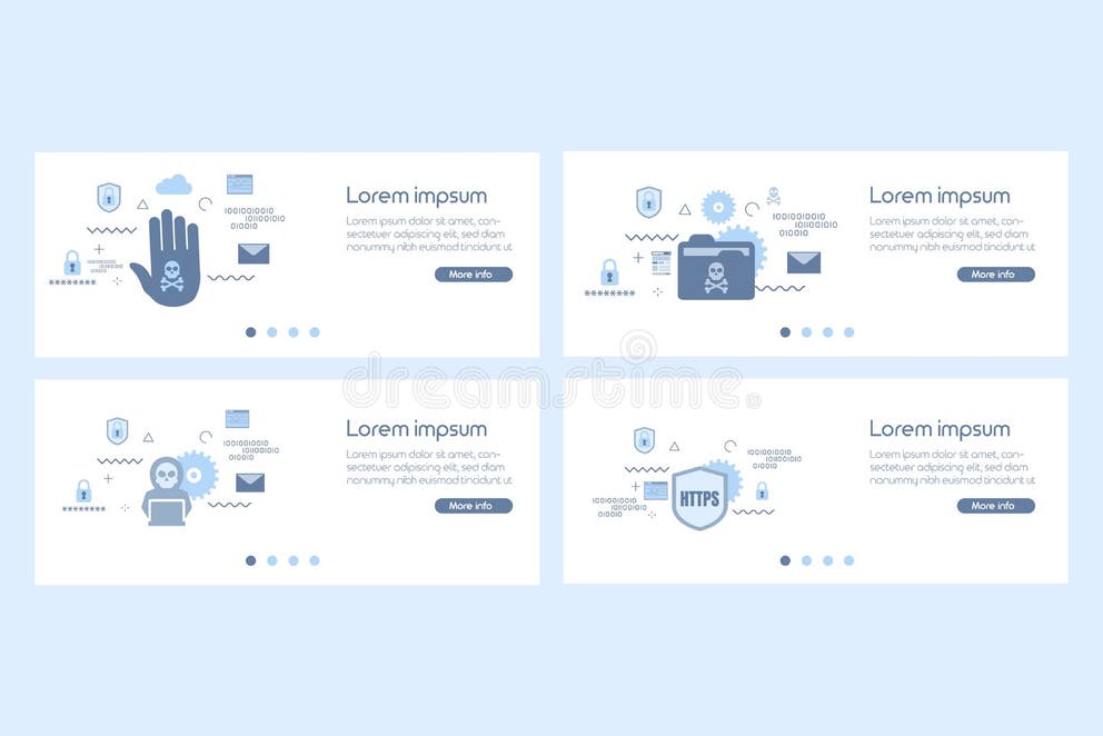 Hacker Banner Concept. Vector Illustration Stock Vector - Illustration ...