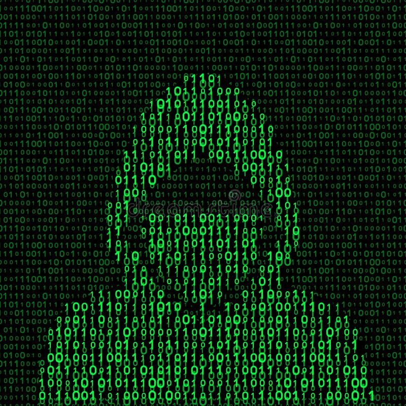 Hacker on Binary Code Background Stock Vector - Illustration of ... Hacker on Binary Code Background Stock Vector - Illustration of ...