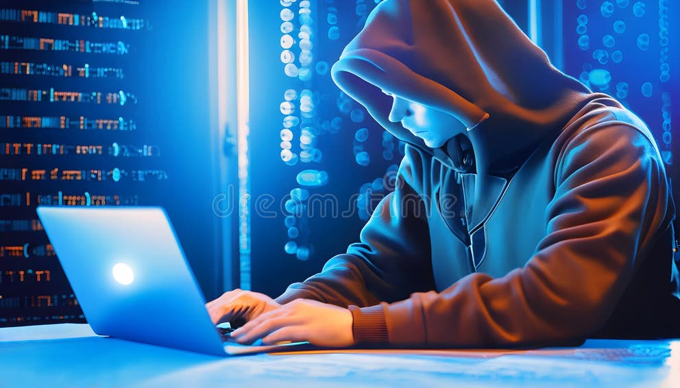 Internet Crime, Hacking, and Malware Concept. Generative Ai Stock Illustration - Illustration of ...