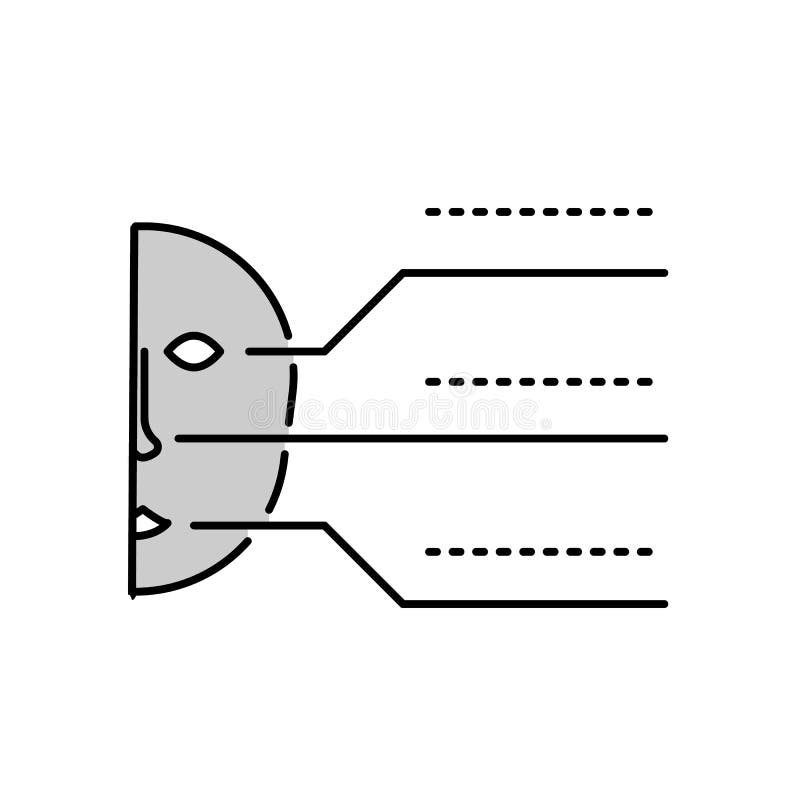 Hacker, Biometric Recognition Icon. Can Be Used for Web, Logo, Mobile App, UI, UX Stock ...