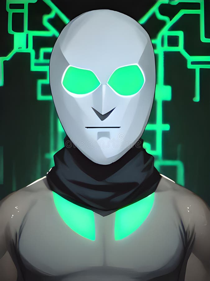 Hacker in a Black Suit and Mask, Hacker in Dark Room, AI Generated ...