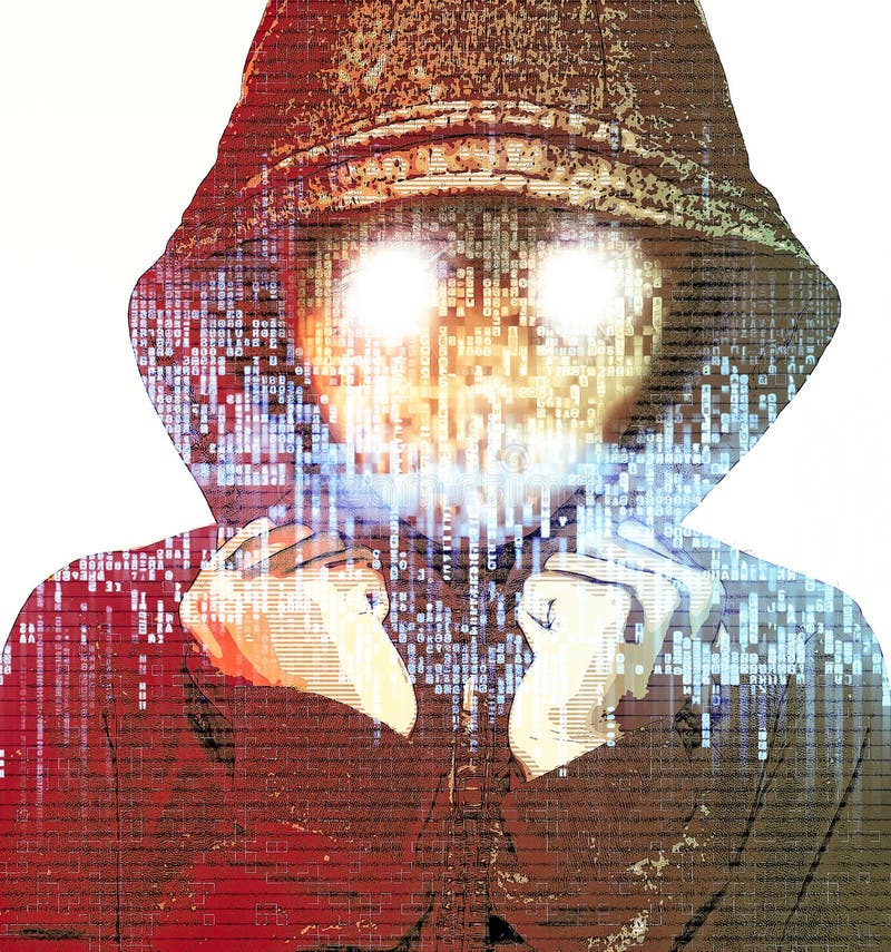 Hacker Boy with Hood, Power of Programming. Use of Artificial Intelligence To Expand and Speed ...