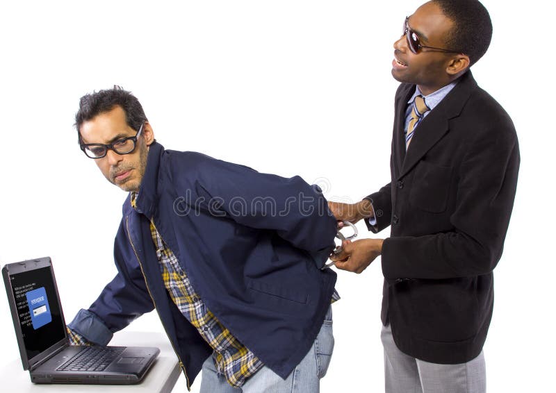 Hacker Busted stock photo. Image of cyber, secret, secure - 39412836