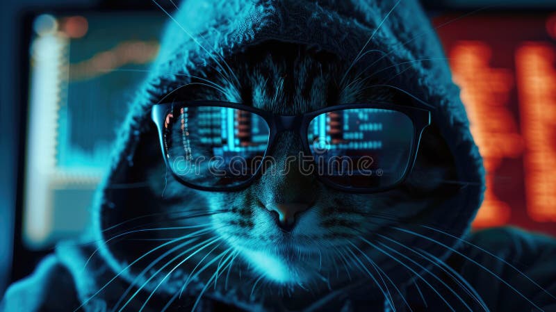 Hacker Cat Stock Illustrations – 295 Hacker Cat Stock Illustrations ...