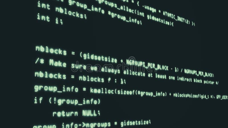 Hacker Code Running Down A Computer Screen Terminal 4k Stock Video Video Of Binary