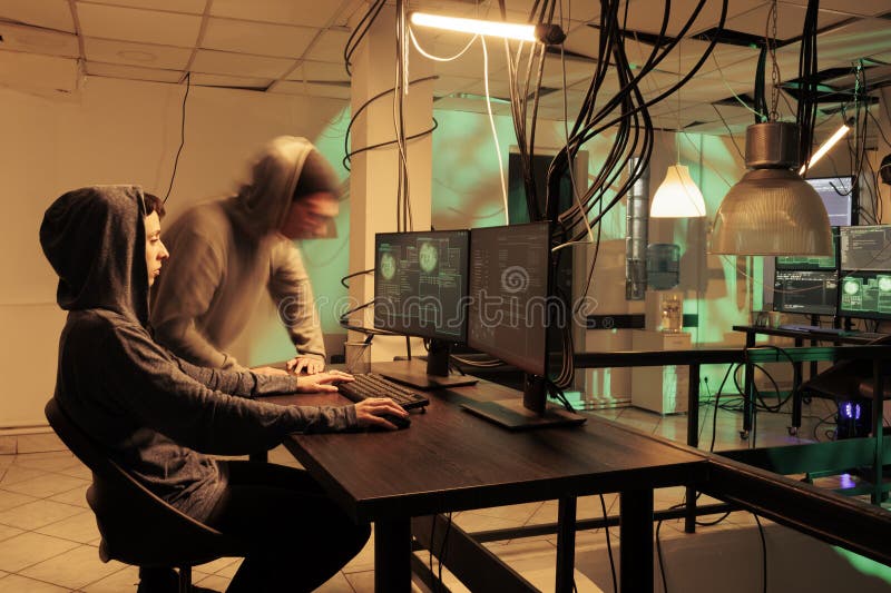 Hacker Coding Komputer Robak Program Hacking Internet Network System Zdjęcie Stock Obraz