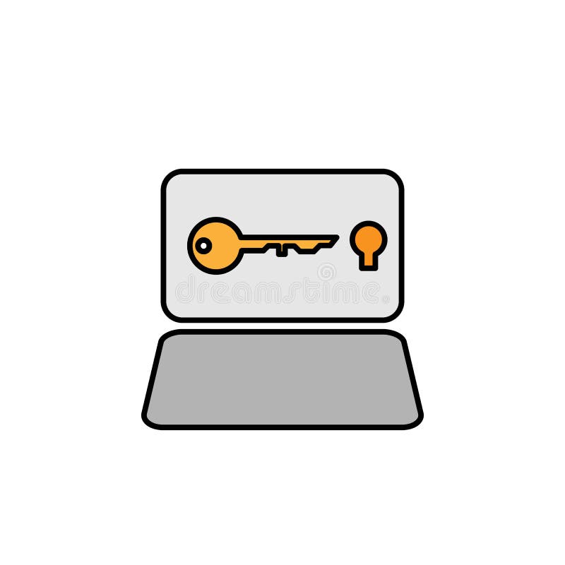 Hacker, Computer Icon on White Background. Can Be Used for Web, Logo, Mobile App, UI UX Stock ...