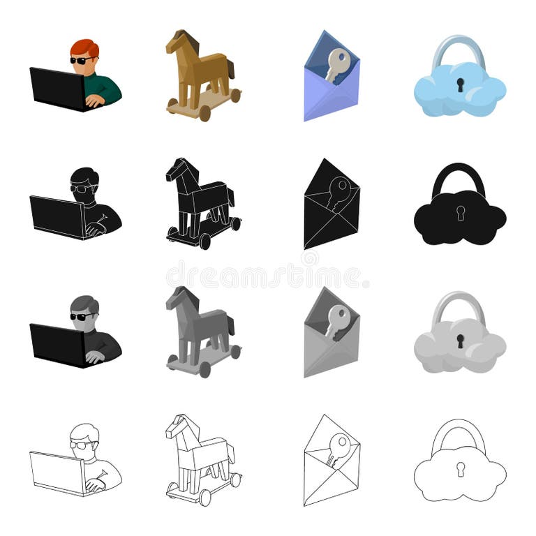 Hacker Cartoon Envelope Stock Illustrations – 325 Hacker Cartoon ...