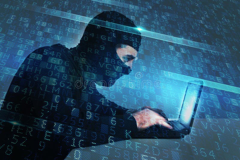 Hacker Creates A Backdoor Access On A Computer Concept Of Internet Security Stock Image Image