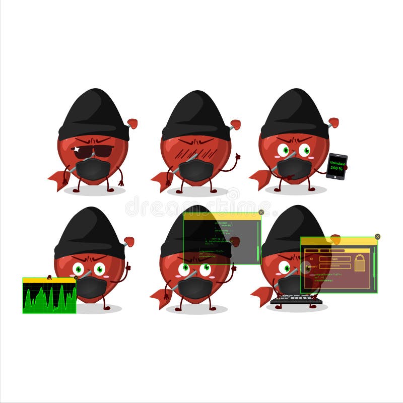 A Hacker Cupid Love Arrow Character Mascot with Stock Vector ...