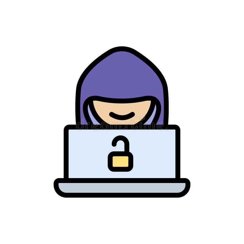 Hacker Cyber Attack Icon. Simple Line, Outline Vector Elements of Hacks Icons for Ui and Ux ...