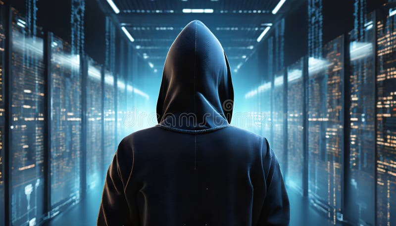 Hacker, Cyber Security Concept Stock Illustration - Illustration of ...