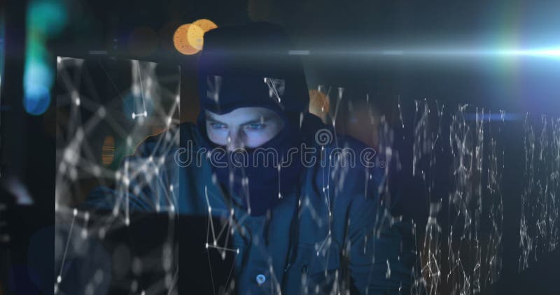 Hacker in Digital Environment Stock Photo - Image of hacker ...