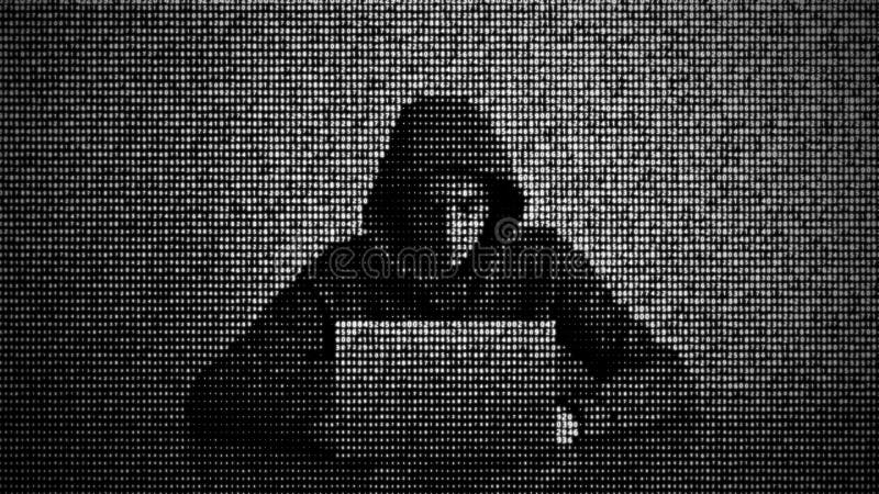 Hacker In Data Security Concept Hacker Using Laptop Hacking The
